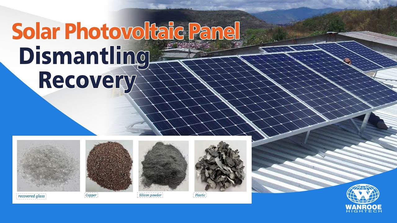 Photovoltaic Panel Recycling Machine Solar Panel Frame Dismantling and ...