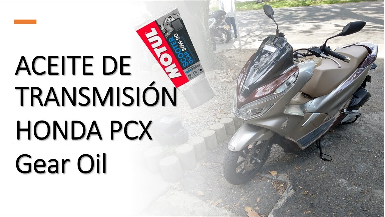 CAMBIO ACEITE TRANSMISION HONDA PCX --- OIL GEAR CHANGE - YouTube