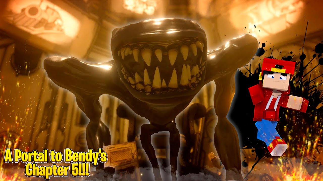 Minecraft Adventure - A PORTAL TO BENDY'S CHAPTER 5!!! - YouTube