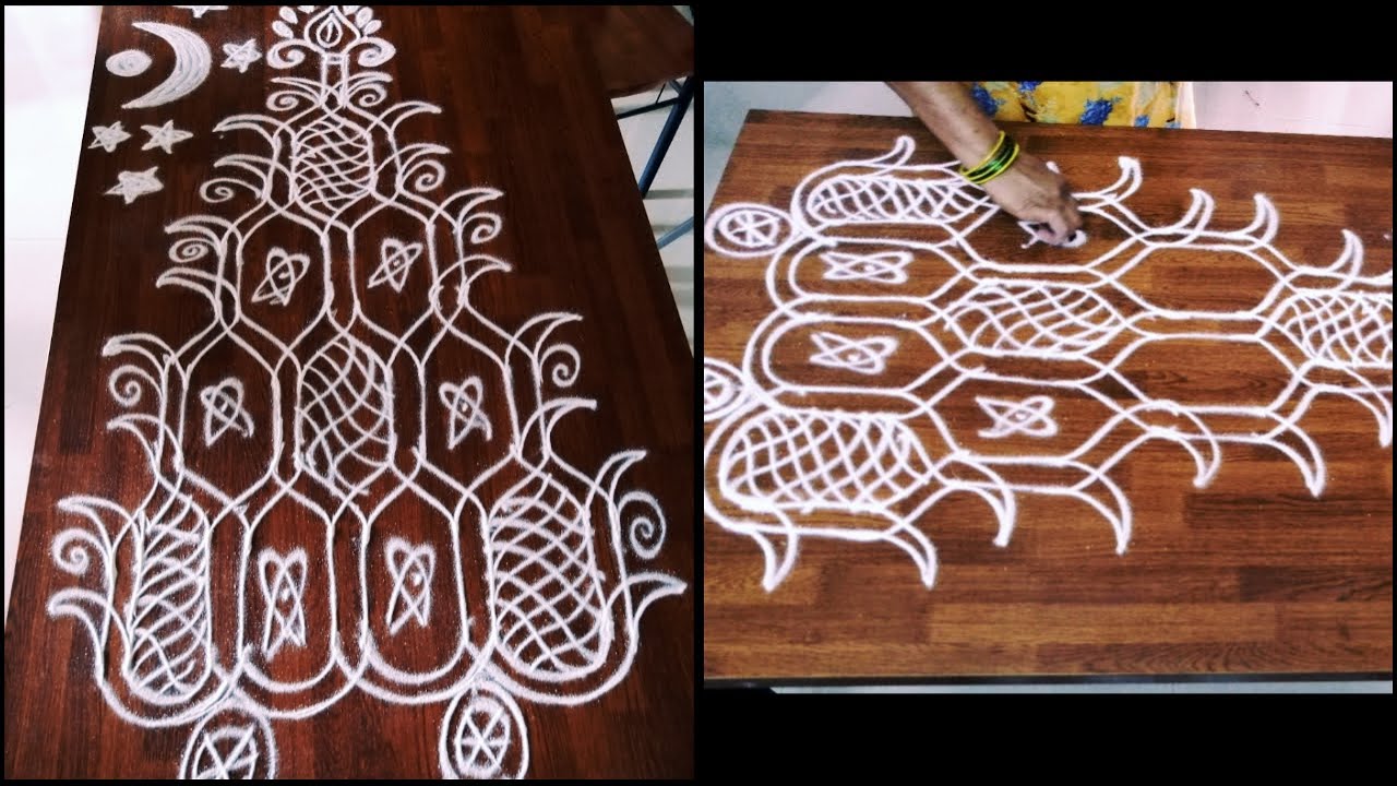 Simple Ratham Kolam With Out Dots | రథం ముగ్గులు | Sankranthi Ratham ...