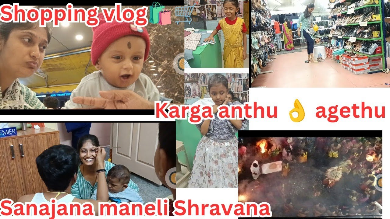 Laddu birthday shopping 🛍️💸 || sanjana maneli shravan 🙏|| Karga dance ...