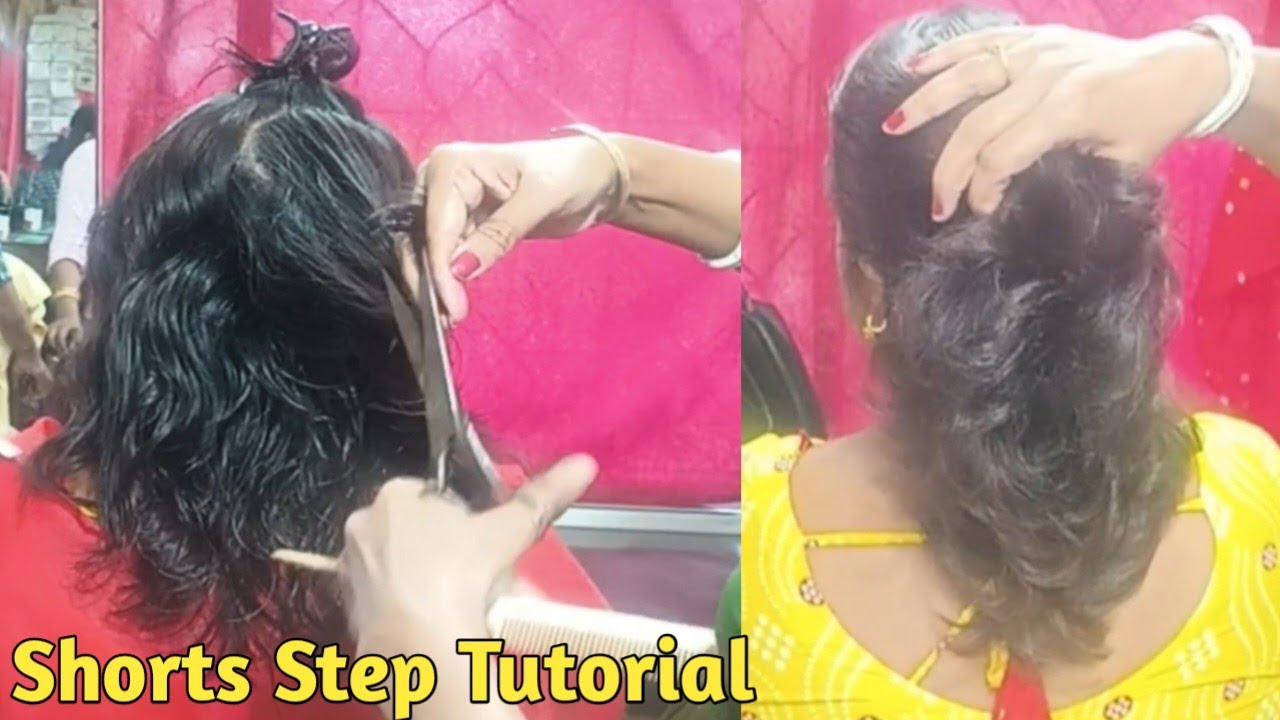 Short Step Cut || Hair Cut Tutorial || Long To Short !! স্টেপ কাট কি ...
