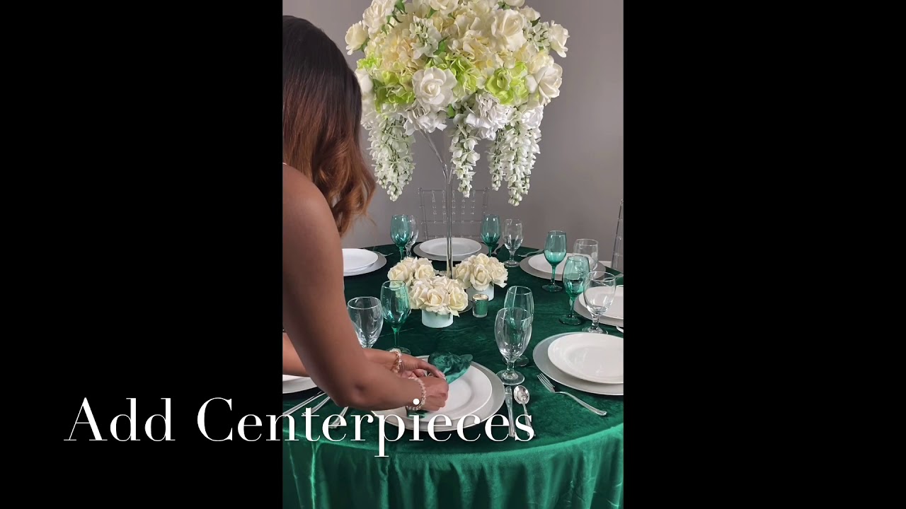 How to set a table for Events - YouTube