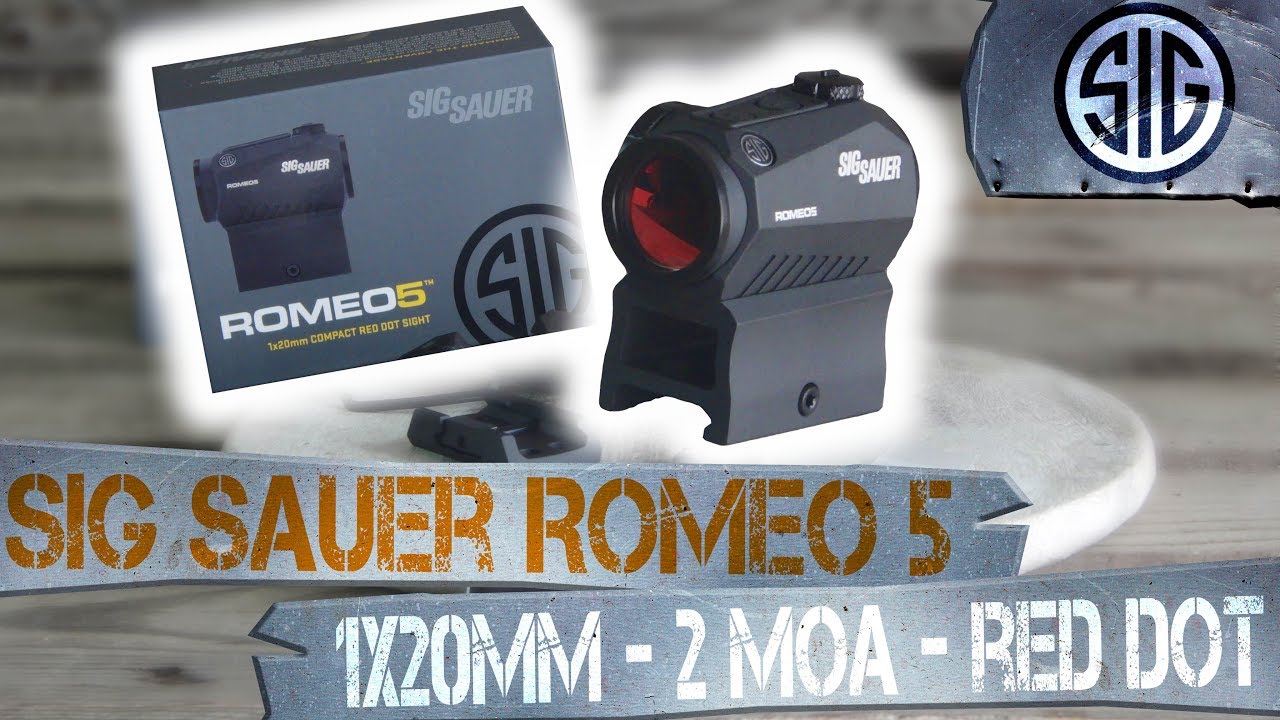 SIG SAUER punto rojo ROMEO 5 RED DOT compacto 1X20MM 2 MOA - YouTube