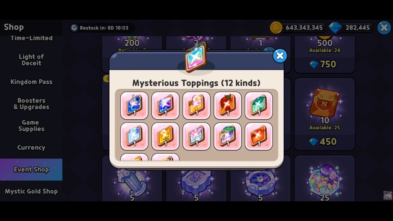 Easy Way to Get All Kinds of Resonant Toppings: Mysterious Epic ...