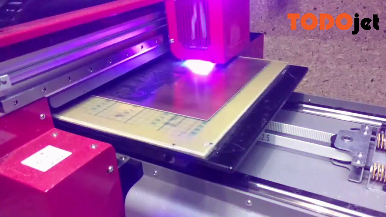 How to print on PCB? TODOjet UV printer offer you a solution - YouTube