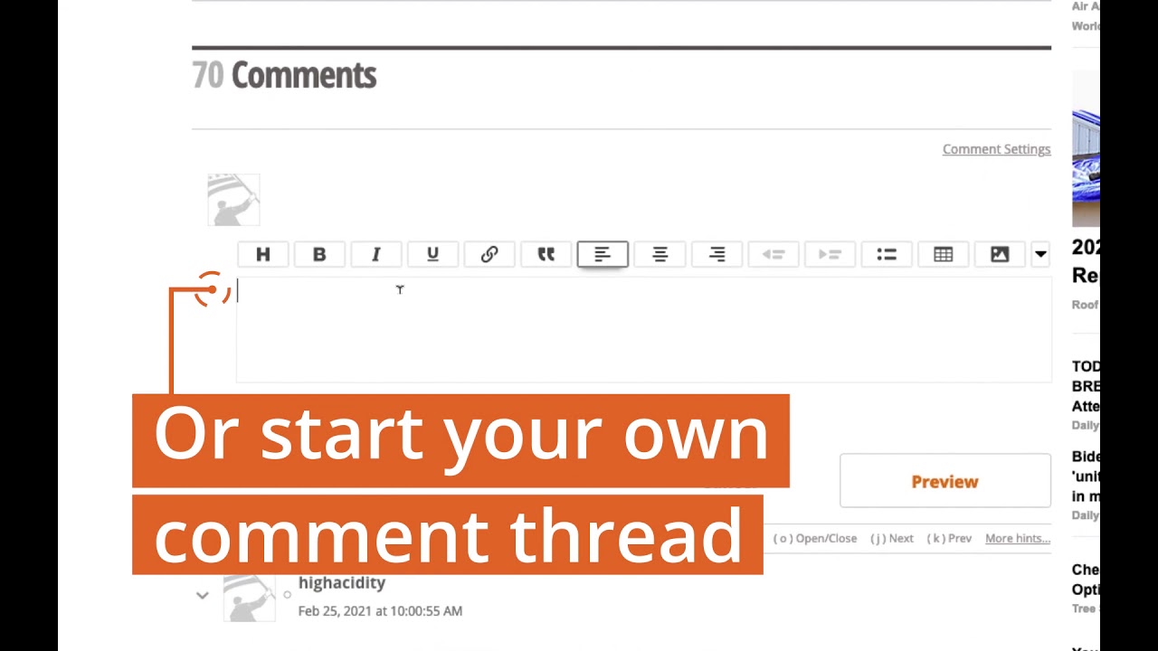 Daily Kos Tutorial: How to recommend, share, and comment on a story - YouTube