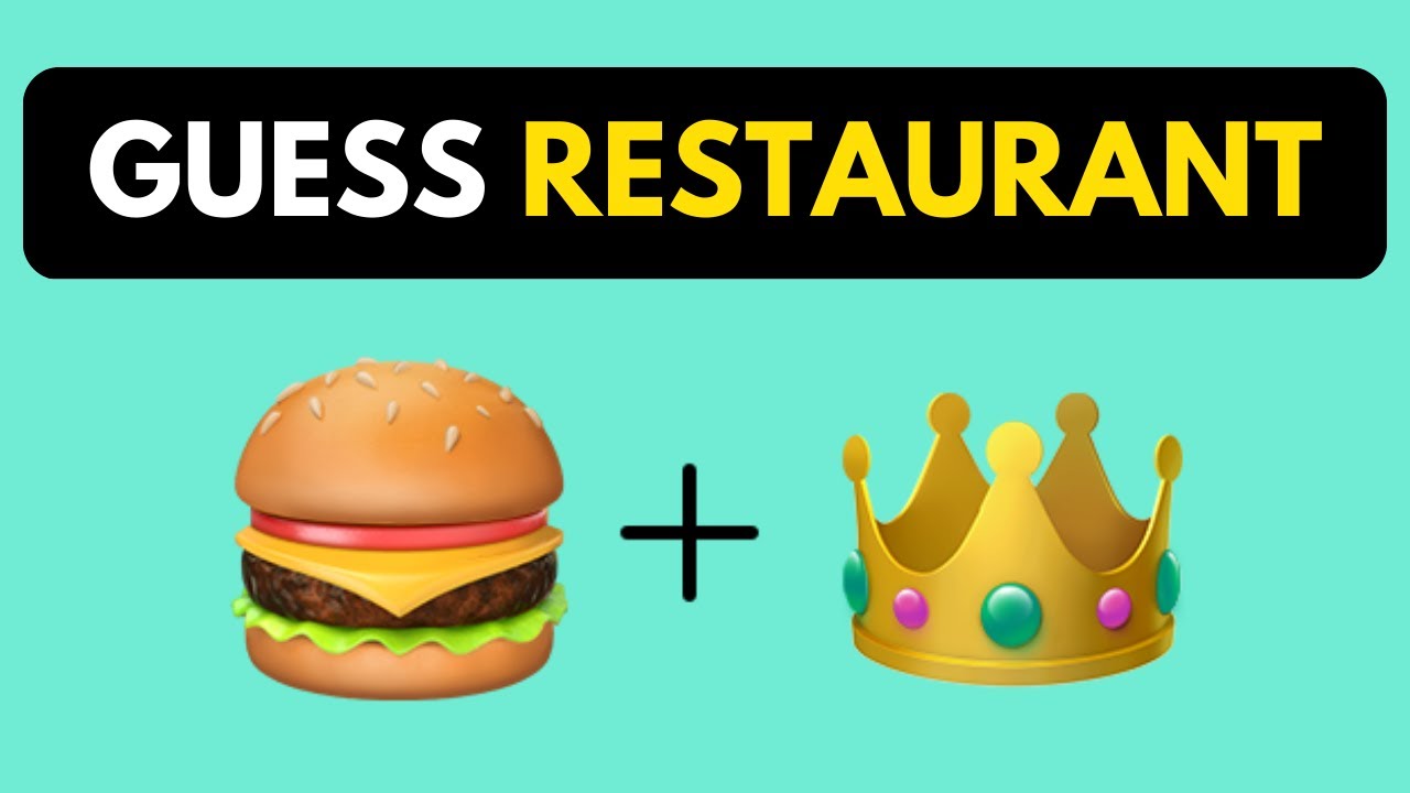 Guess The Fast Food Restaurant By Emoji Challenge | Fast Food Quiz ...