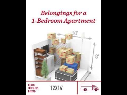 10x10 Storage Unit Size Guide - YouTube