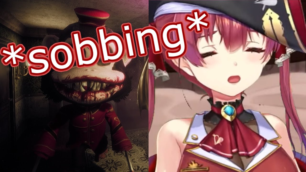 Marine scared senseless by spooky monkeys 【 Hololive / Eng Sub 】 - YouTube