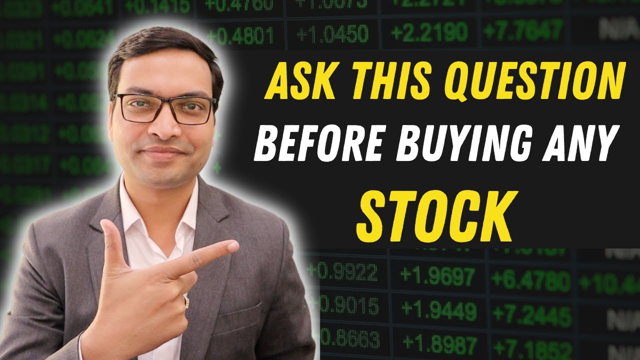 Ask this question before buying any stock - how to pick a stock - YouTube