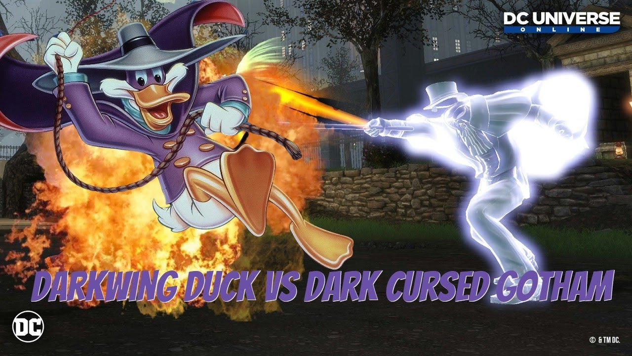 DCUO Darkwing Duck VS Justice League Dark Cursed Gotham - YouTube