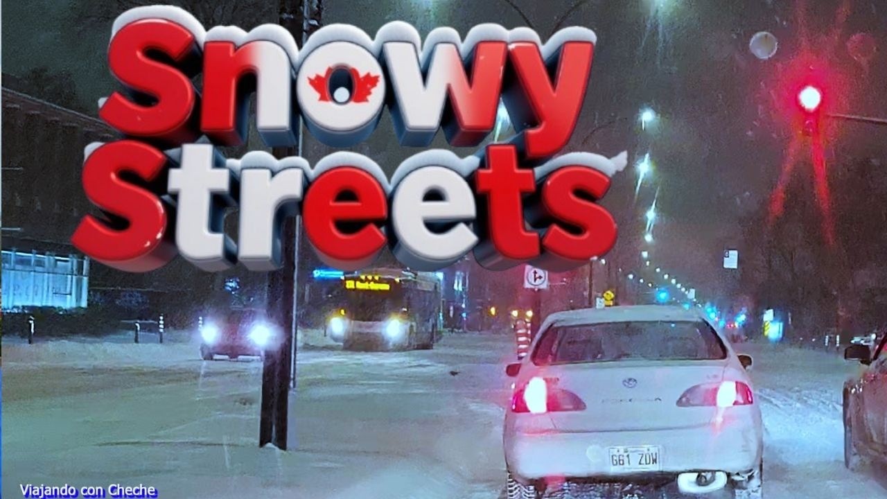 Driving in Winter: A Scenic City Tour During Snowy Days - YouTube