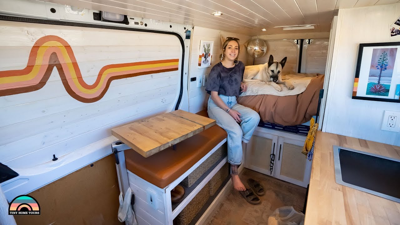 Grand Canyon Raft Guide's DIY Sprinter Van - YouTube