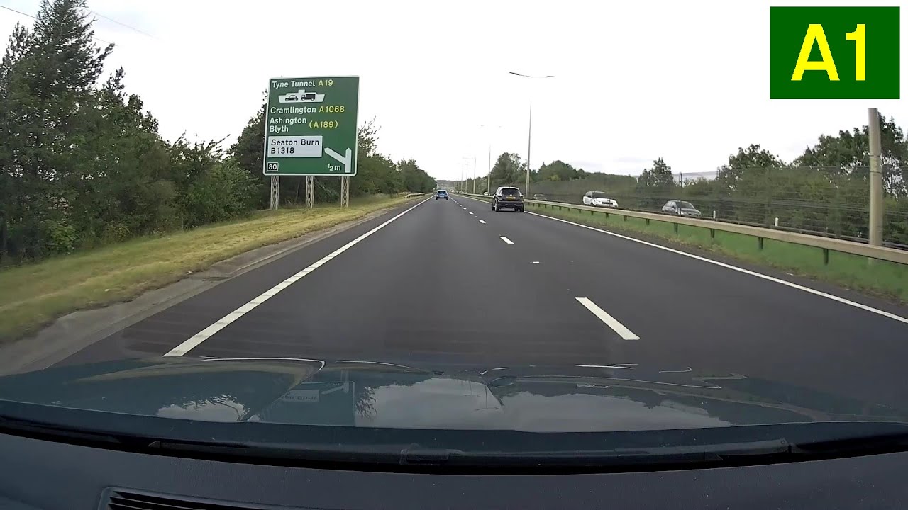 A1 - Newcastle Western Bypass J77 (A167/A696) to J80 (A19) - YouTube