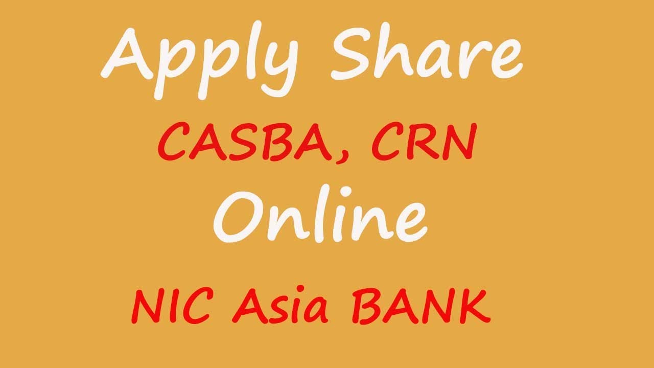 How to apply share through CASBA, CRN number || Apply online share ...