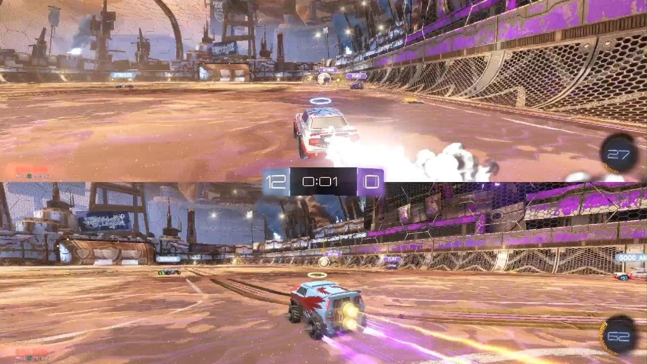 Split screen Rocket League - YouTube