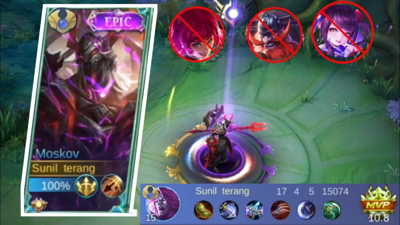 MOSKOV LATE GAMEPLAY SPEED BUILD!! TOP GLOBAL 2023 ~ MLBB - YouTube