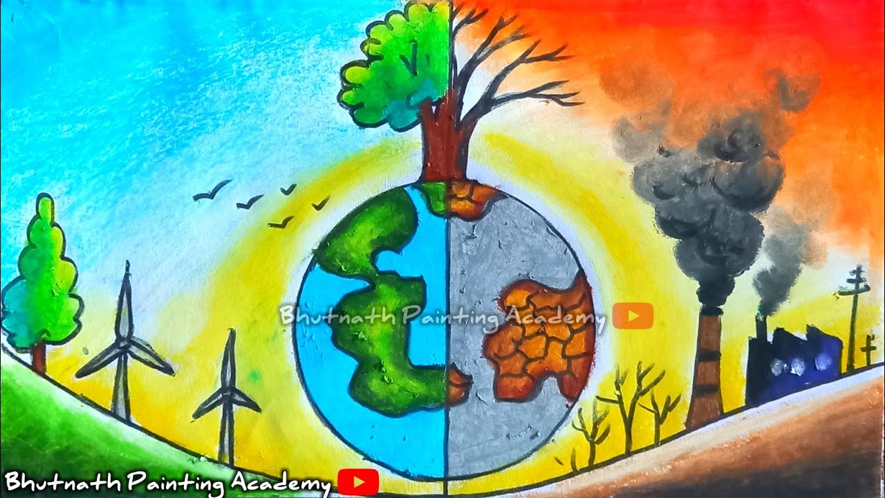 World Environment Day drawing for competition - YouTube
