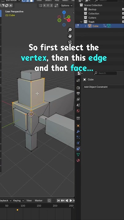 Did you know that you can select vertices, edges and faces all at the same time? 🫣 - YouTube