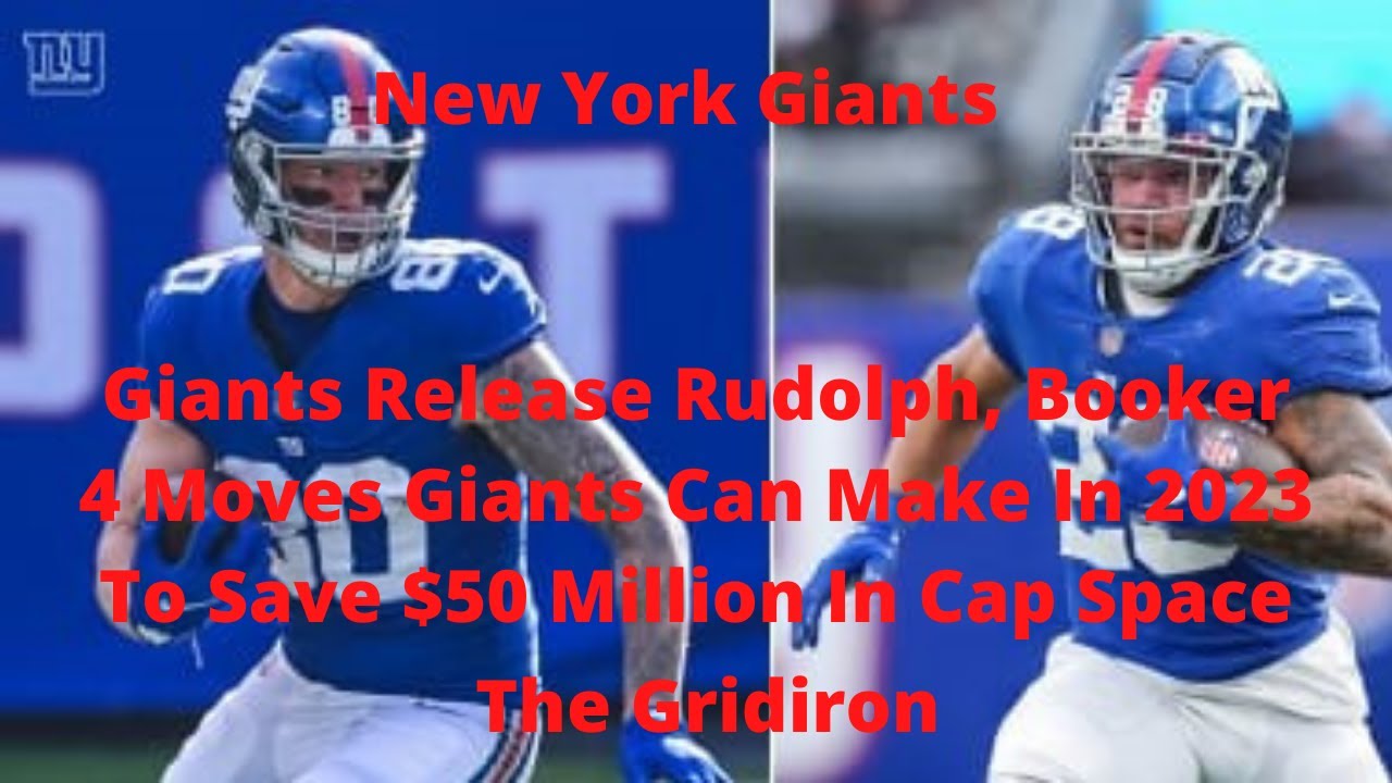 The Gridiron Giants Release Rudolph & Booker 4 Moves Giants Can Make ...