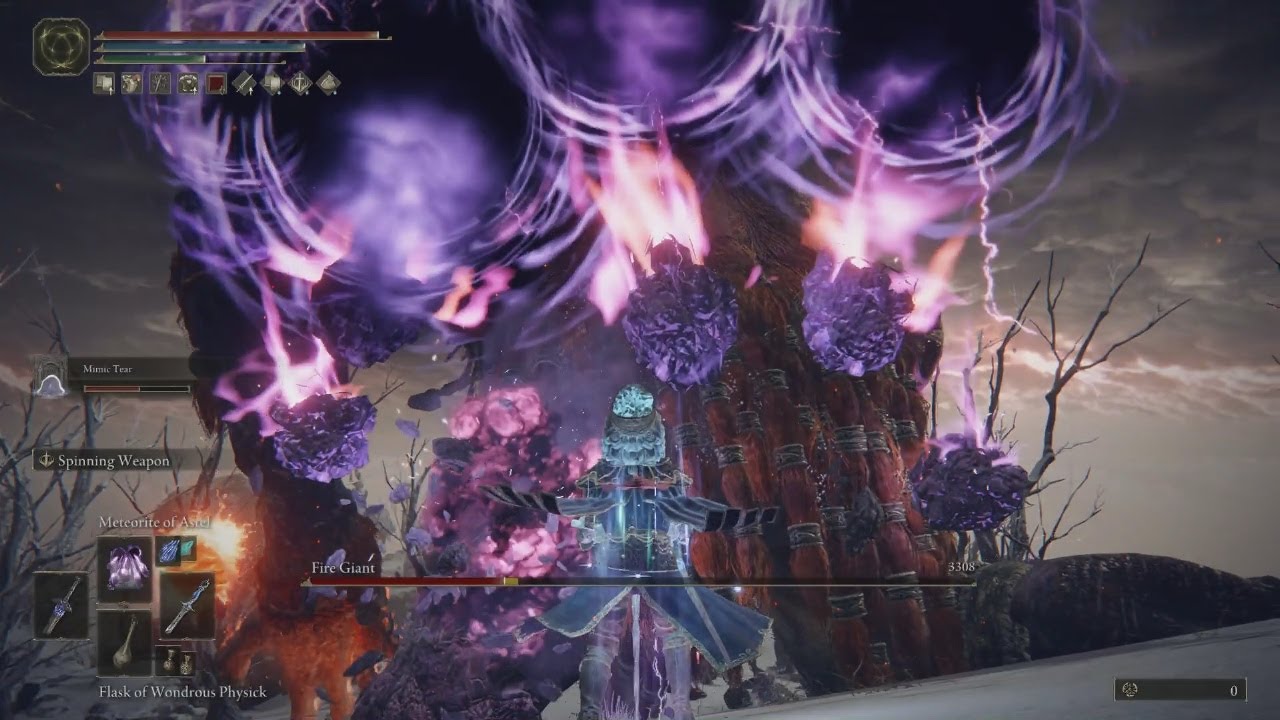 Meteorite of Astel vs Fire Gaint - YouTube