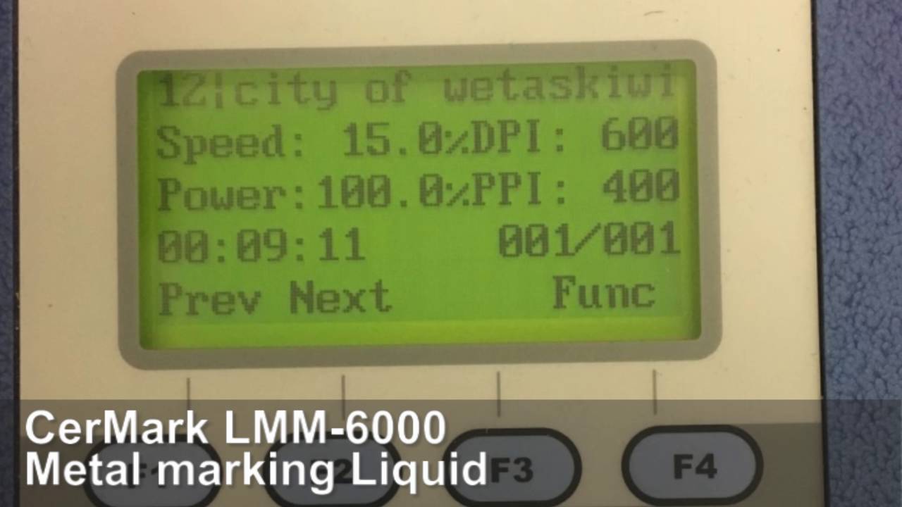 CerMark LMM-6000 Metal Marking a Memorial Plate - YouTube