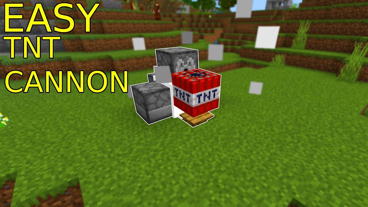 Simple Tnt Cannon (tutorial) - YouTube