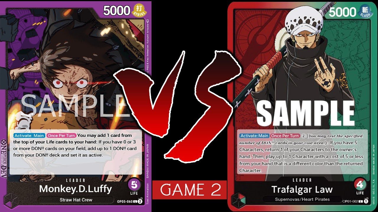 [OP05] Purple Luffy vs RG Law best of 3 (Game 2) - YouTube