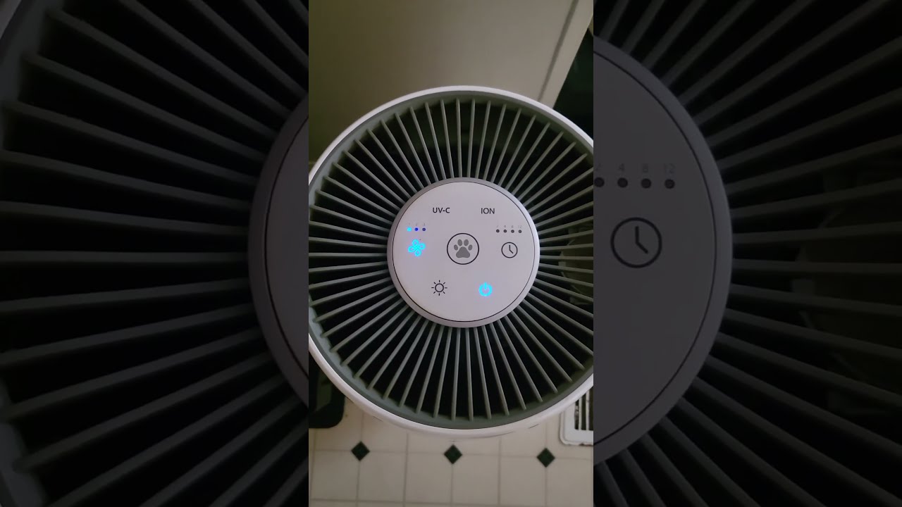 Homedics air purifier red light store