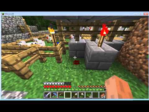 Minecraft chicken egg dispenser - YouTube