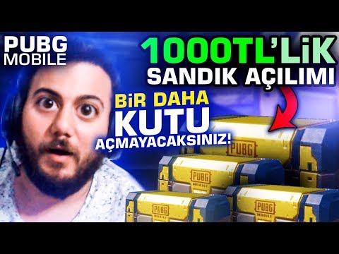 GÖZLERİNİZE İNANAMAYACAKSINIZ! PUBG Mobile Kutu Sandık Açılımı ( 1000TL ŞANS? )