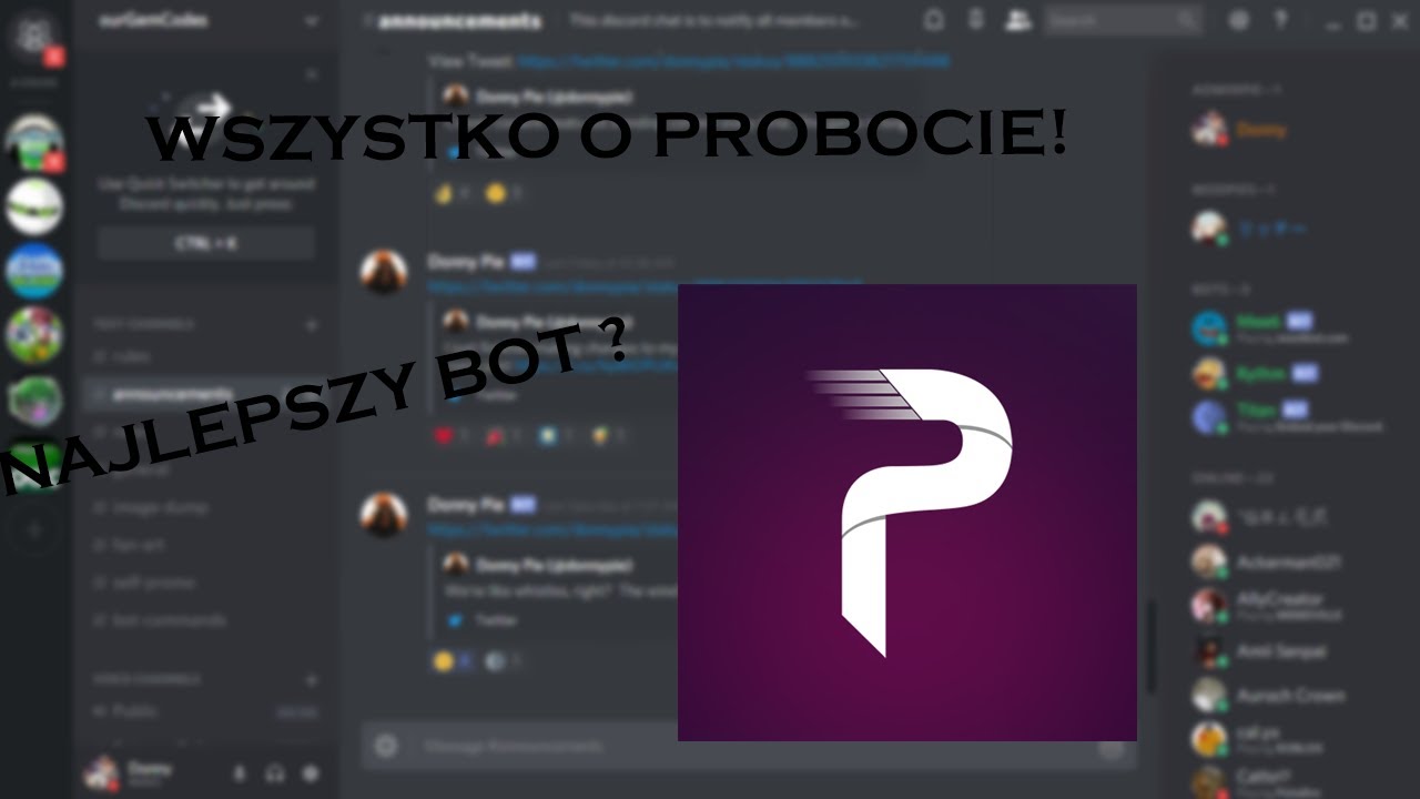 Probot- uniwersalny bot na Discordzie. - YouTube