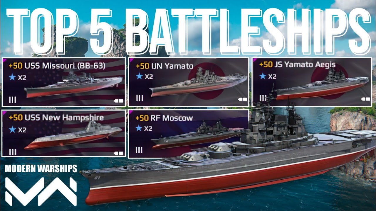 Top 5 BATTLESHIP With Highest Combo Damage | Modern Warships - YouTube