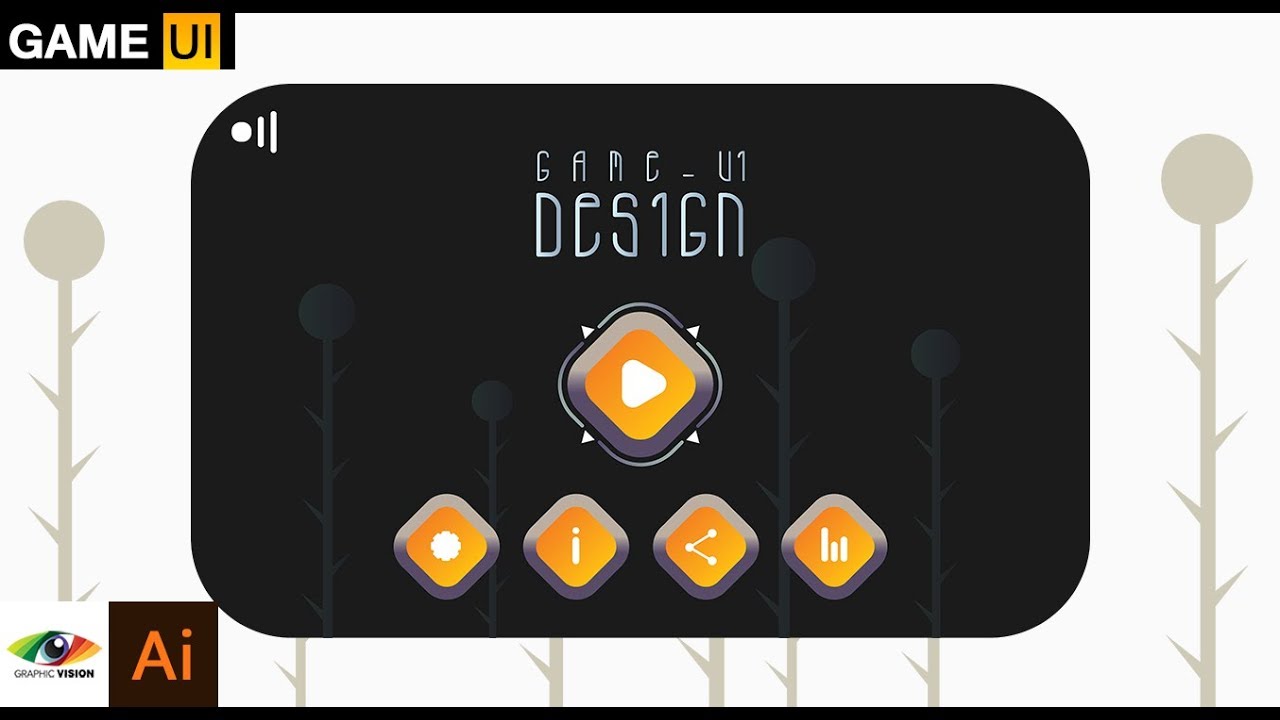 Adobe Illustrator | Creating Impressive and Easy Game UI Design ...