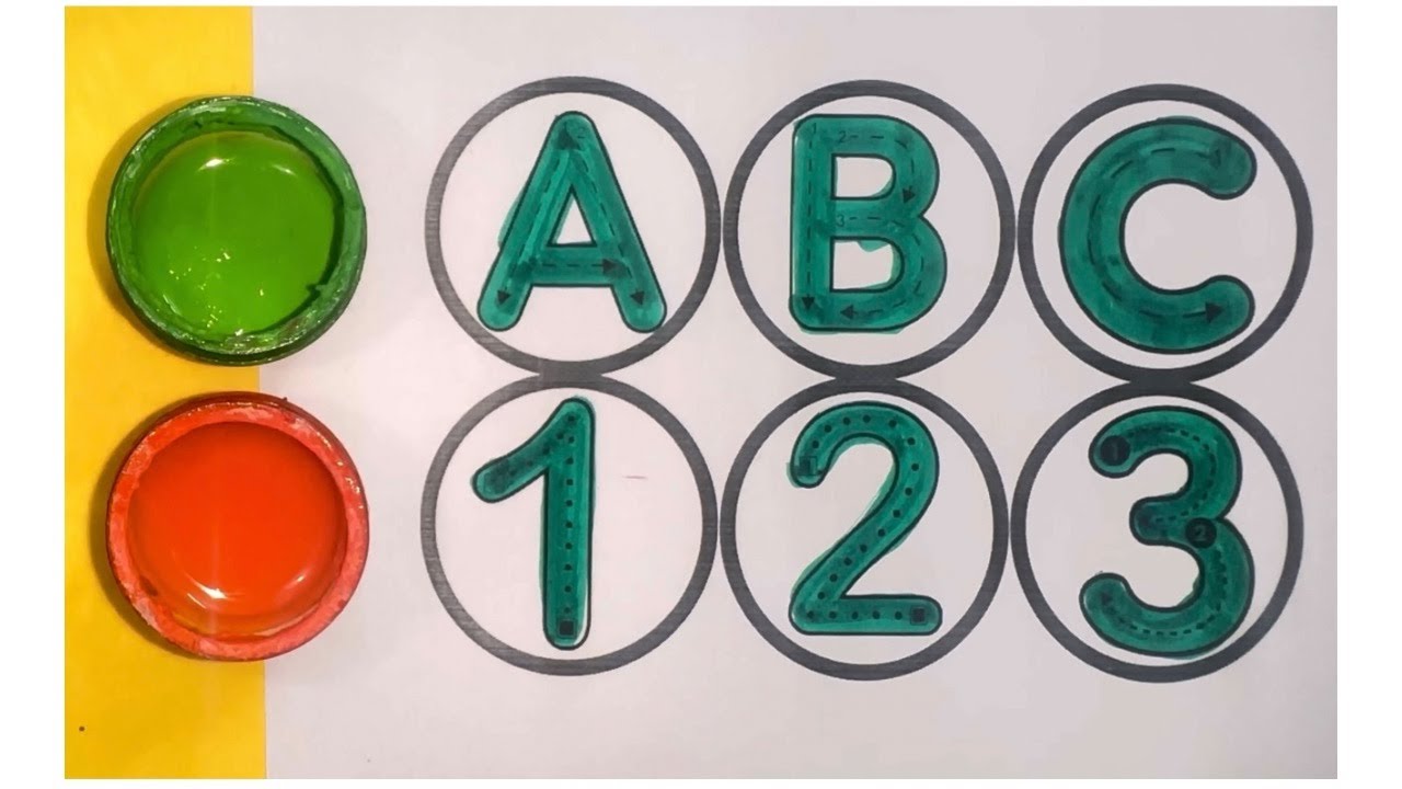 ABC and 123 Number Learning for kids | ABC | Counting 1 to 3 | (232 ...