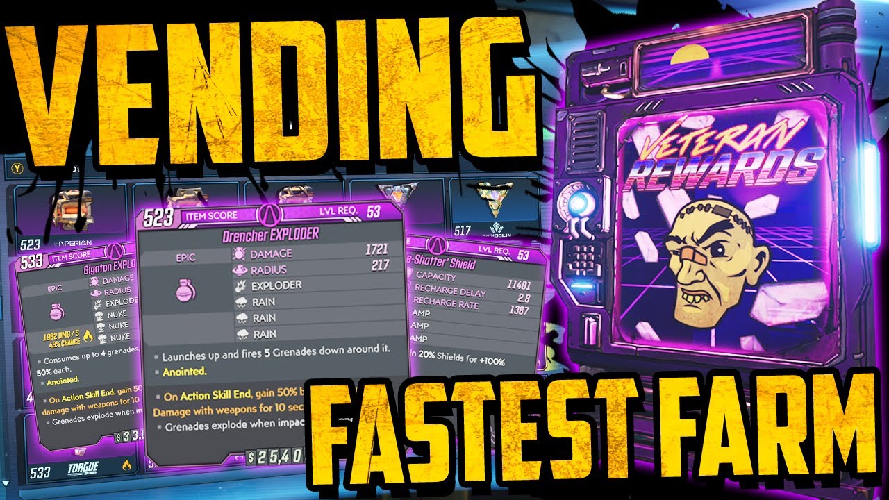 FASTEST VENDING MACHINE FARM METHOD - Best Shields & Grenades Farm ...