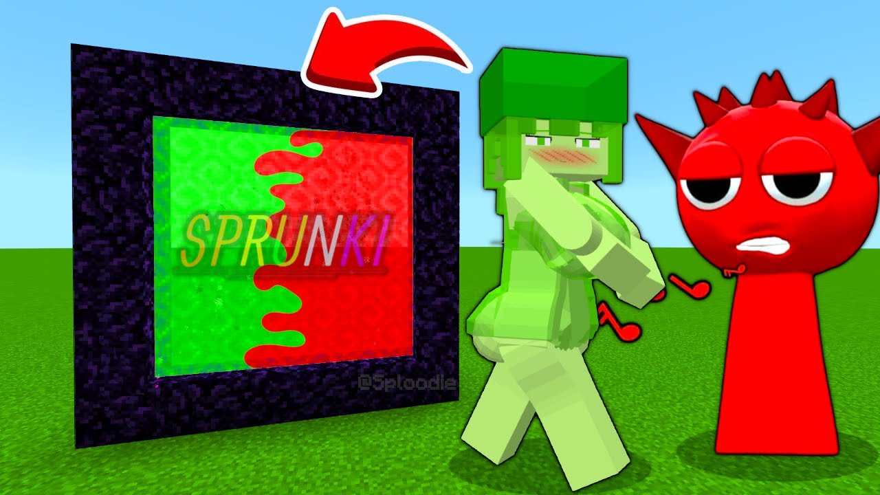 How To Make A Portal To The RADDY x SLIME GIRL SPRUNKI Dimension in ...