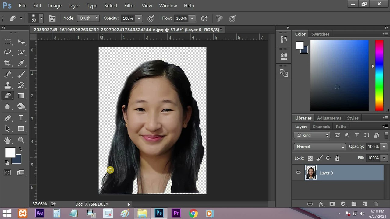 Basic Graduation Picture Editing! - YouTube