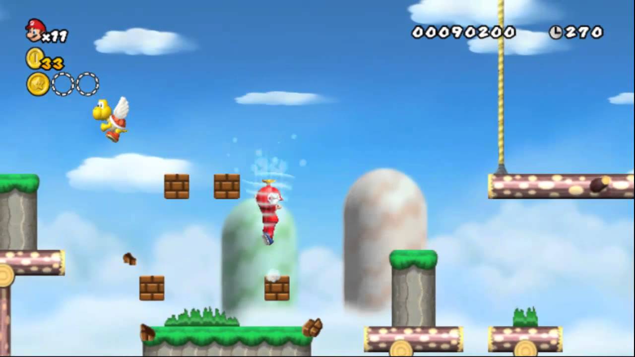 New Super Mario Bros 3+ (Wii) Mundo 1-6 - YouTube