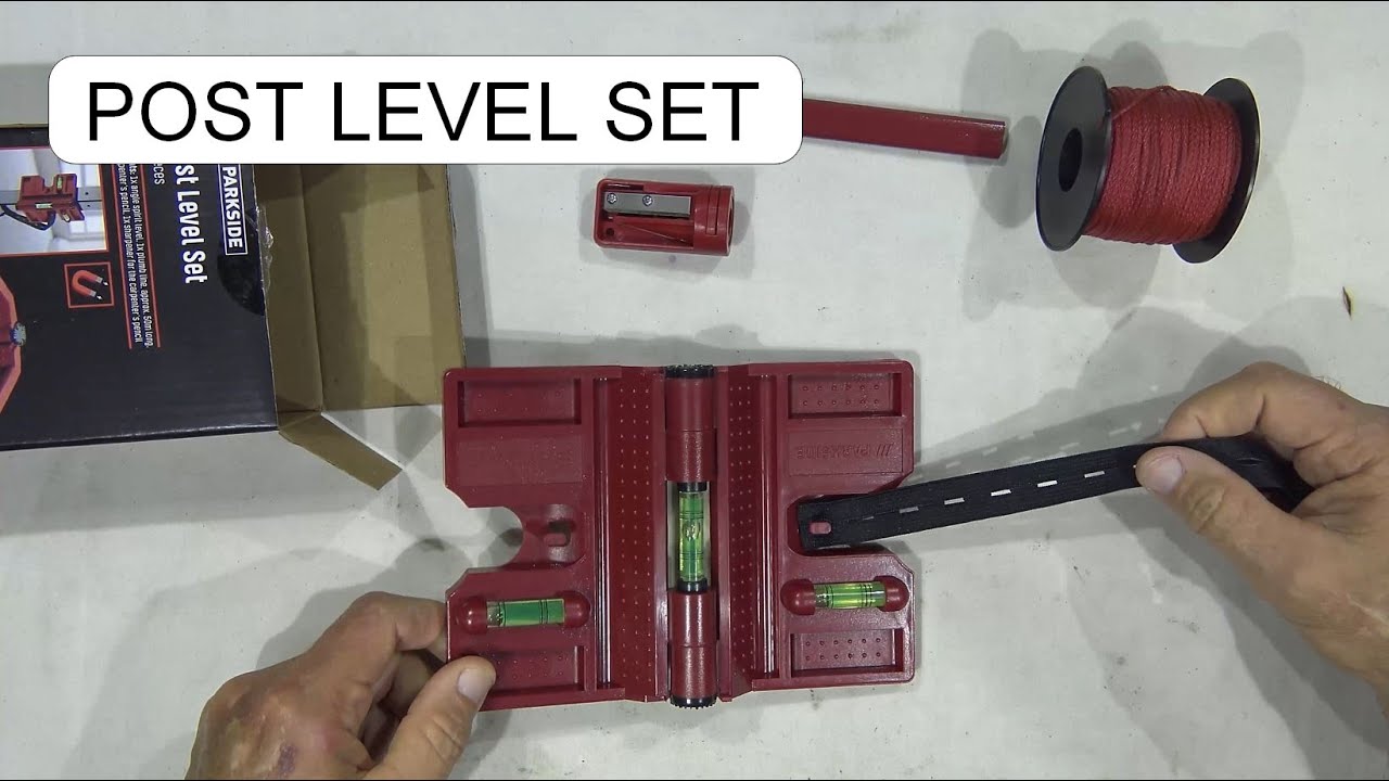 UNBOXING POST LEVEL SET PARK SIDE - YouTube