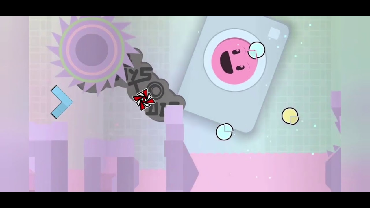 playing levels in geometry dash part 1 - YouTube