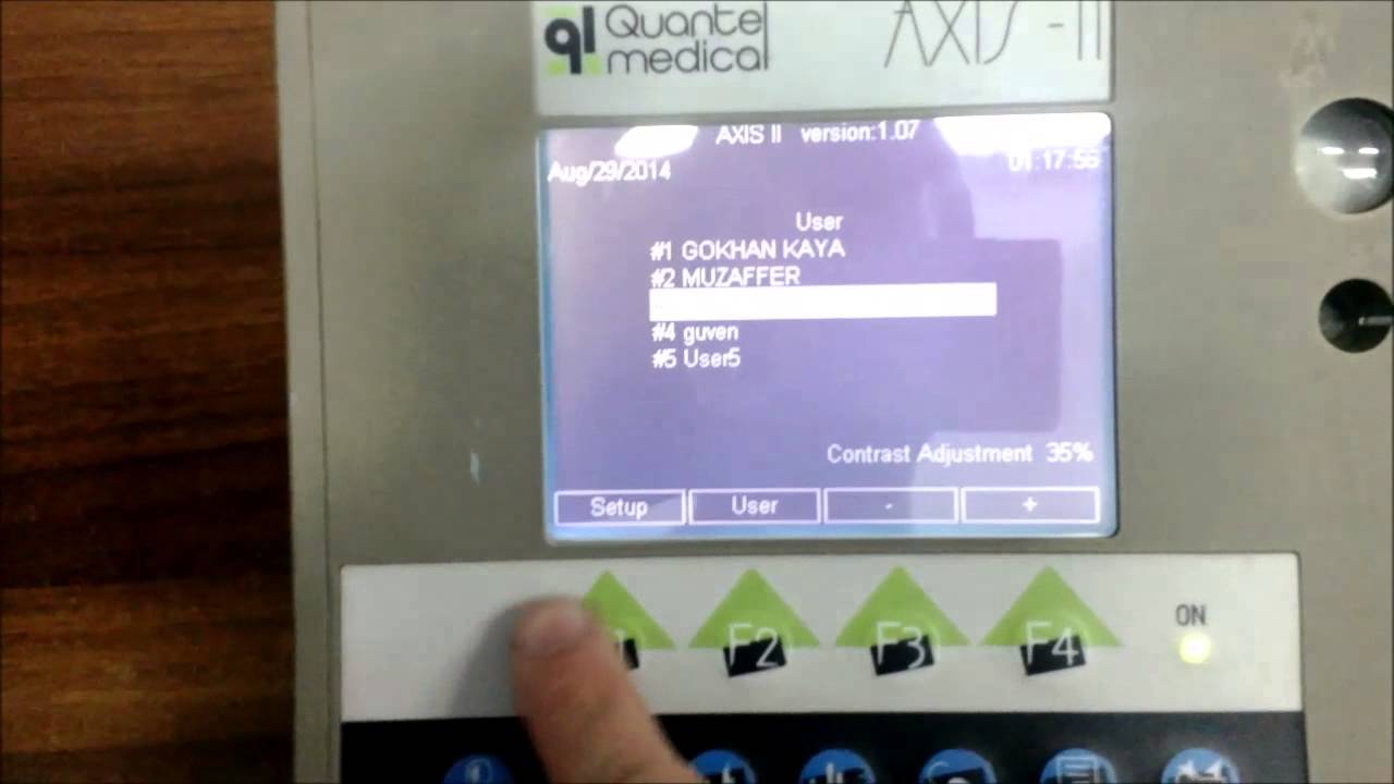Quantel medcal axis 2 Calibration - YouTube