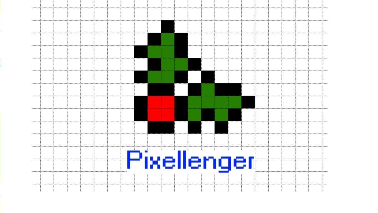 Mistletoe Christmas Decoration Pixel Art Icon How to Draw - YouTube