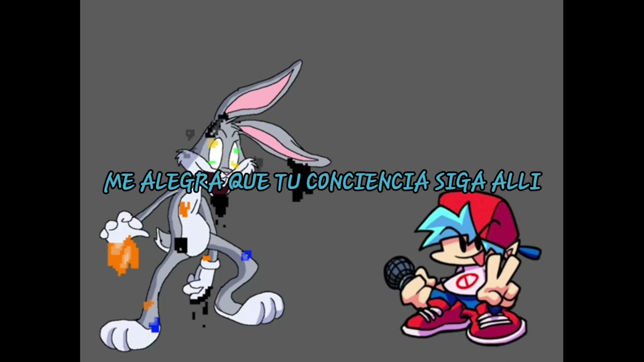 FNF (MOD PIBBY ) VS CORRUPTED BUGS BUNNY( LYRICS EN ESPAÑOL) - YouTube