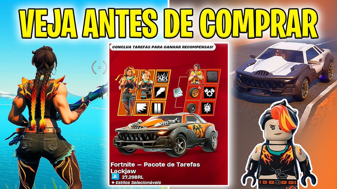 VEJA ANTES DE COMPRAR SKIN CINZAS E CARRO LOCKJAW (PACOTE DE TAREFAS ...