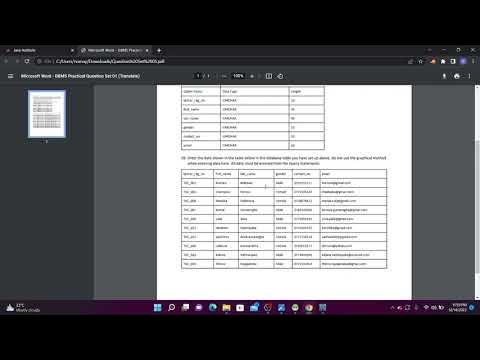 Data Base Task 05 | The Insert Query Statement | Java Institute ...