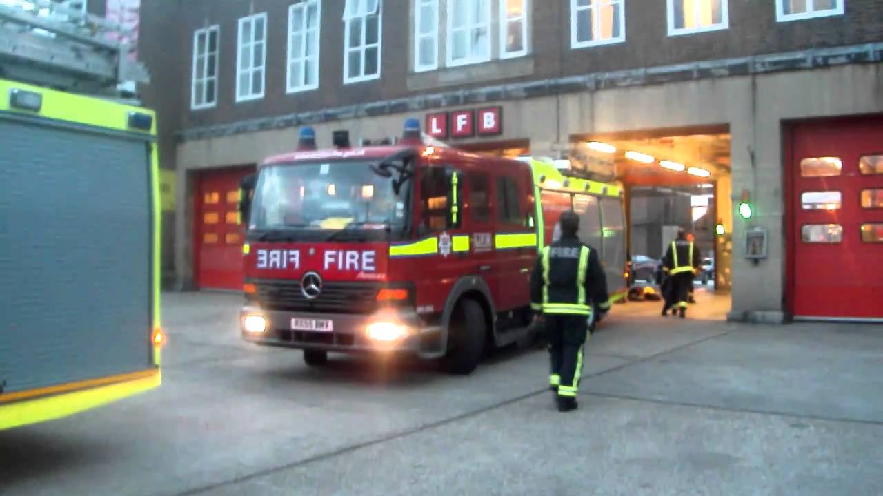 London Fire Brigade - A341 A342 Returning To A34 Edmonton Fire Station ...
