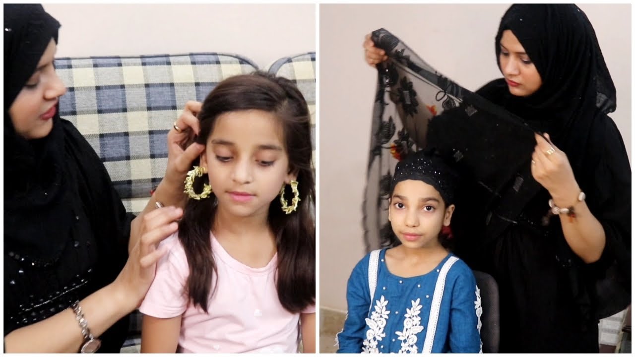 Fancy Net Hijab Tutorial & Jewellery Review , Amber Naz Official ♥️ - YouTube