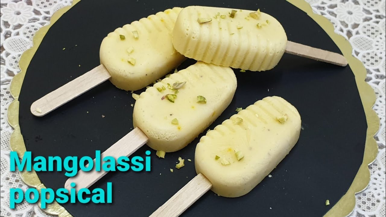 popsicle | Mango lassi popsicle | Lolly ice cream | Summer Special Recipe - YouTube